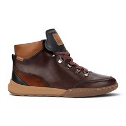 Pikolinos Damen Caoba Rote Leder-Schn&uuml;rschuhe Turnschuhe &ndash; Viana