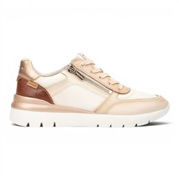 Pikolinos Damen Wei&szlig;e Ledersneakers Trainerschuhe &ndash; Cantabria