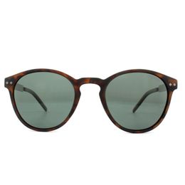 Polaroid Runde Unisex Matt Havanna Gr&uuml;n Polarisierte Sonnenbrille