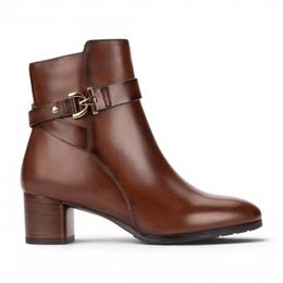 Pikolinos braune Lederstiefel mit Absatz f&uuml;r Frauen &ndash; Calafat