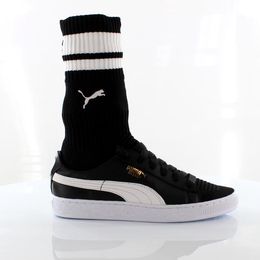 Puma Basket Sock Evoknit Black Synthetic Womens Trainer 365832 03