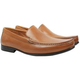 Clarks Claude Plain Hellbraune Herrenschuhe