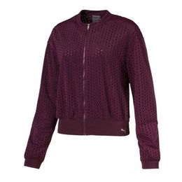 Puma Luxe Damen Cardigan in Burgunderrot