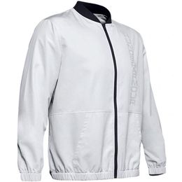 Under Armour Langarm Zip Up Grey Herren Bomber Jacke 1345610 014