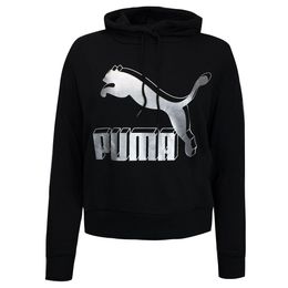 Puma Grafiklogo Langarm Pullover Black Womens Hoodie 595915 71