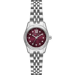 Michael Kors Lexington MK4968 Damenarmbanduhr mit burgunderfarbenem Zifferblatt