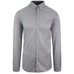 Lacoste Slim Fit Oxford Herren Graues Gewebtes Hemd