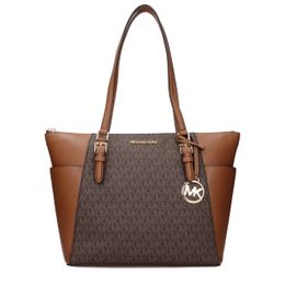 Michael Kors braune Leder-Umh&auml;ngetasche