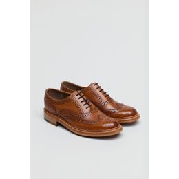 Ben Sherman Sugarman Brogue Leder Herren Braune Schn&uuml;rschuhe