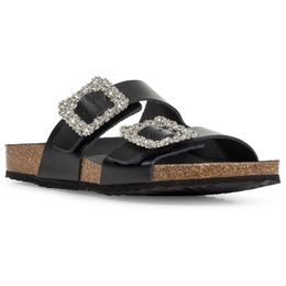 Geox D BRIONIA R Leder Damen Sandalen in Schwarz