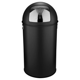 P & B Abfalleimer, Schwarz, Metall, 50 L, 74 cm, K&uuml;chen, K&uuml;chenausstattung, M&uuml;lleimer