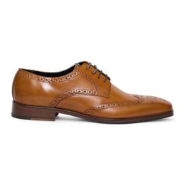 Antique Rogue Herren Oxford Derby Brogue aus hellbraunem Leder - Luca