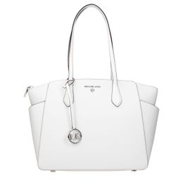Michael Kors Wei&szlig;e Leder Schultertasche