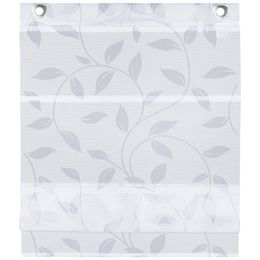 Novel Magnetrollo Boria, Wei&szlig;, Textil, Bl&auml;tter, 80x210 cm, Oeko-Tex&reg; Standard 100, L&auml;nge universell einstellbar, Wohntextilien, Rollos & Jalousien, Rollos