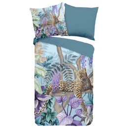 Wendebettw&auml;sche Nani, Mehrfarbig, Textil, Tier, 135x200 cm, b&uuml;gelleicht, Schlaftextilien, Bettw&auml;sche, Bettw&auml;sche, Mikrofaser-Bettw&auml;sche