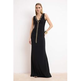Damen-Maxikleid, &auml;rmellos, A-Linie, f&uuml;r Abschlussball/Abschlussfeier