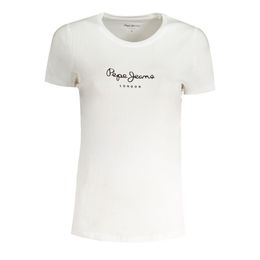 Pepe Jeans Bianco Baumwolle Damen T-Shirt