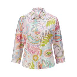 Peter Hahn - Bluse mit 3/4-Arm, mehrfarbig, Gr. 46 / L - Baumwolle