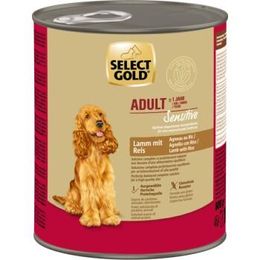 SELECT GOLD Sensitive Nassfutter Adult Lamm mit Reis 6x800 g