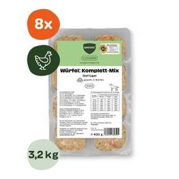BARFER's BARFER'S W&uuml;rfel: Komplett-Mix Gefl&uuml;gel