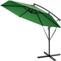 Kingsleeve Ampelschirm Gr&uuml;n Alu &Oslash;300cm UV-Schutz 50+