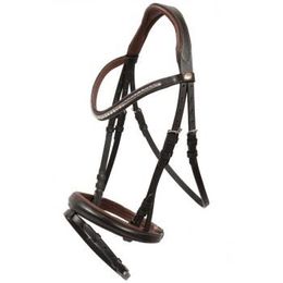 Hans Melzer Horse Equipment Hans Melzer Trense Kreuth braun/silber WB EXTRA (KB-Kaltblut)