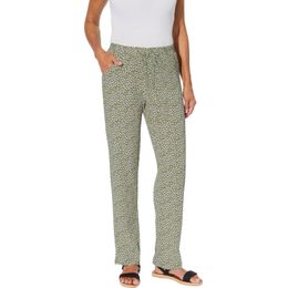 CR&Eacute;ATION L Damen Schlupfhose im Doppelpack schilf + schilf-wei&szlig;-bedruckt Gr&ouml;&szlig;e 56