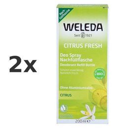 2x Weleda Citrus Fresh Deo Spray Nachf&uuml;llflasche 200 ml