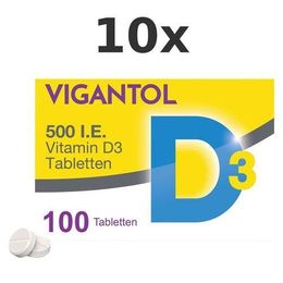 Wick 10x Vigantol 500 I.E. Vitamin D3 Tabletten 100 St