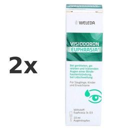 Weleda 2x Visiodoron Euphrasia Augentropfen 10 ml