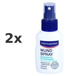 Beiersdorf AG 2x Hansaplast Wundspray zur Wundreinigung 50 ml