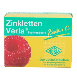 Verla-Pharm Arzneimittel GmbH & Co. KG 2x Zinkletten Verla Himbeere Lutschtabletten 200 St