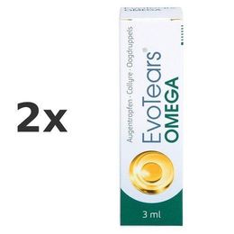 2x Evotears Omega Augentropfen 3 ml