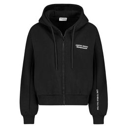 Sublevel Sweatjacke in Schwarz - 35% | Gr&ouml;&szlig;e XL | Damen-sweatshirts-jacken