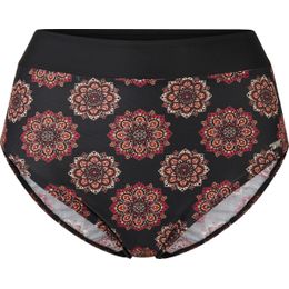 feel good Damen Bikini-Slip schwarz-rot-bedruckt Gr&ouml;&szlig;e 38