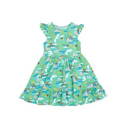 frugi Kleid "Olivia" in T&uuml;rkis/ Bunt - 38% | Gr&ouml;&szlig;e 134/140 | Kinderkleider