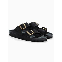 BACKSUN Leder-Pantoletten "Bali" in Schwarz - 58% | Gr&ouml;&szlig;e 40 | Damen-pantoletten
