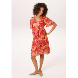 Aniston Kleid in Apricot/ Pink - 66% | Gr&ouml;&szlig;e 38 | Damen-kleider