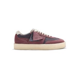 Clarks Leder-Sneakers "Tor 80" in Pink/ Dunkelblau - 55% | Gr&ouml;&szlig;e 37,5 | Damen-sneakers