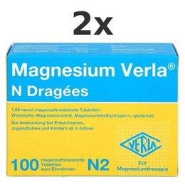 Verla-Pharm Arzneimittel GmbH & Co. KG 2x Magnesium Verla N Dragees 100 St