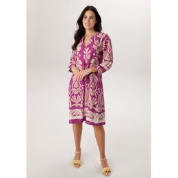 Aniston Kleid in Lila/ Beige - 60% | Gr&ouml;&szlig;e 38 | Damen-kleider