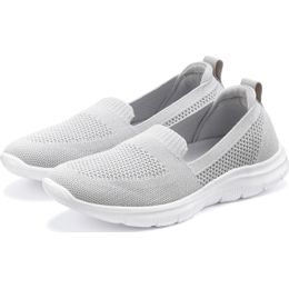 Lascana Damen Slipper hellgrau Gr&ouml;&szlig;e 42