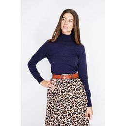 William de Faye Rollkragenpullover in Dunkelblau - 68% | Gr&ouml;&szlig;e 38 | Damen-pullover-cardigans