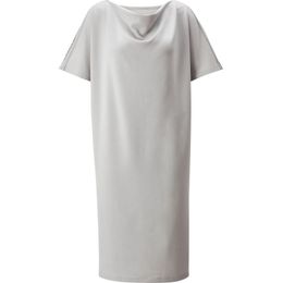 CR&Eacute;ATION L Damen Freizeitkleid mit Glanzeffekten im Schulterbereich hellgrau Gr&ouml;&szlig;e 36