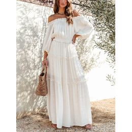 Milan Kiss Kleid in Wei&szlig; - 65% | Gr&ouml;&szlig;e L | Damen-kleider