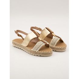 Bellucci Espadrilles in Beige/ Gold - 58% | Gr&ouml;&szlig;e 38 | Damen-schuhe-halbschuhe