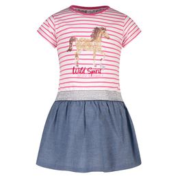 SALT & PEPPER Salt and Pepper Kleid in Pink/ Wei&szlig; - 46% | Gr&ouml;&szlig;e 134 | Kinderkleider