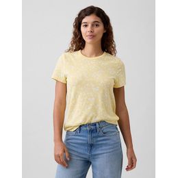GAP Shirt in Gelb/ Wei&szlig; - 52% | Gr&ouml;&szlig;e M | Damen-tops