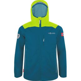 Trollkids Regenjacke "Bergen" in Blau - 51% | Gr&ouml;&szlig;e 122 | Kinder-outdoor-jacken