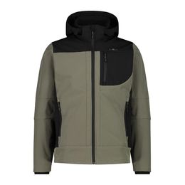 CMP Softshelljacke in Beige/ Schwarz - 52% | Gr&ouml;&szlig;e 50 | Herren-outdoorjacken